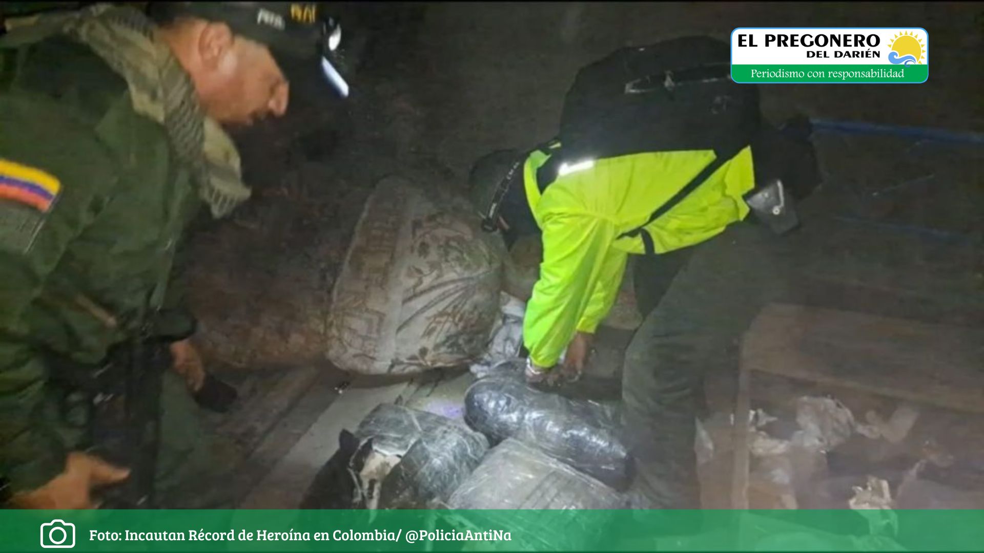 Incautan Récord de Heroína en Colombia